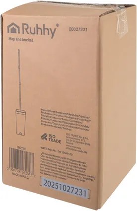 Dvoukomorový mop 8,5 l s kryty Ruhhy 27231