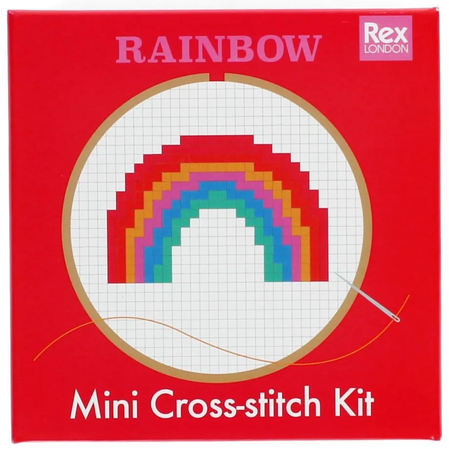Kreativní sada Cross-stitch Kit Rainbow – Rex London