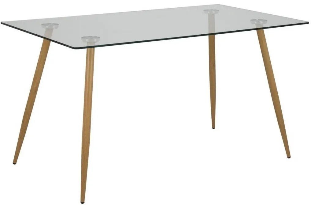 Jídelní stůl Wanda 140 cm, kov/sklo