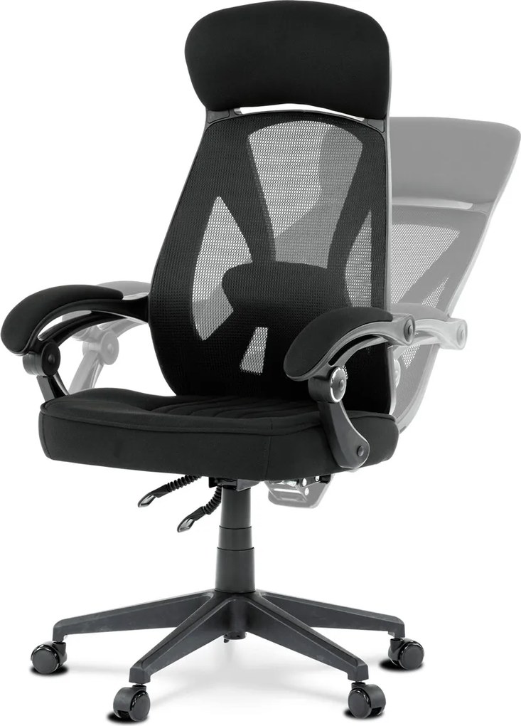 Ergonomická kancelářská židle VIGELTI - černá síťovina