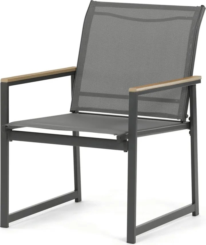 Zahradní sestava AZS-S1212 GREY, síťovina, šedá (108 x 68) cm