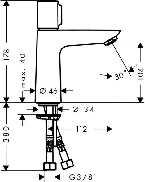 Hansgrohe Talis Select E umyvadlová baterie 110, 71751000