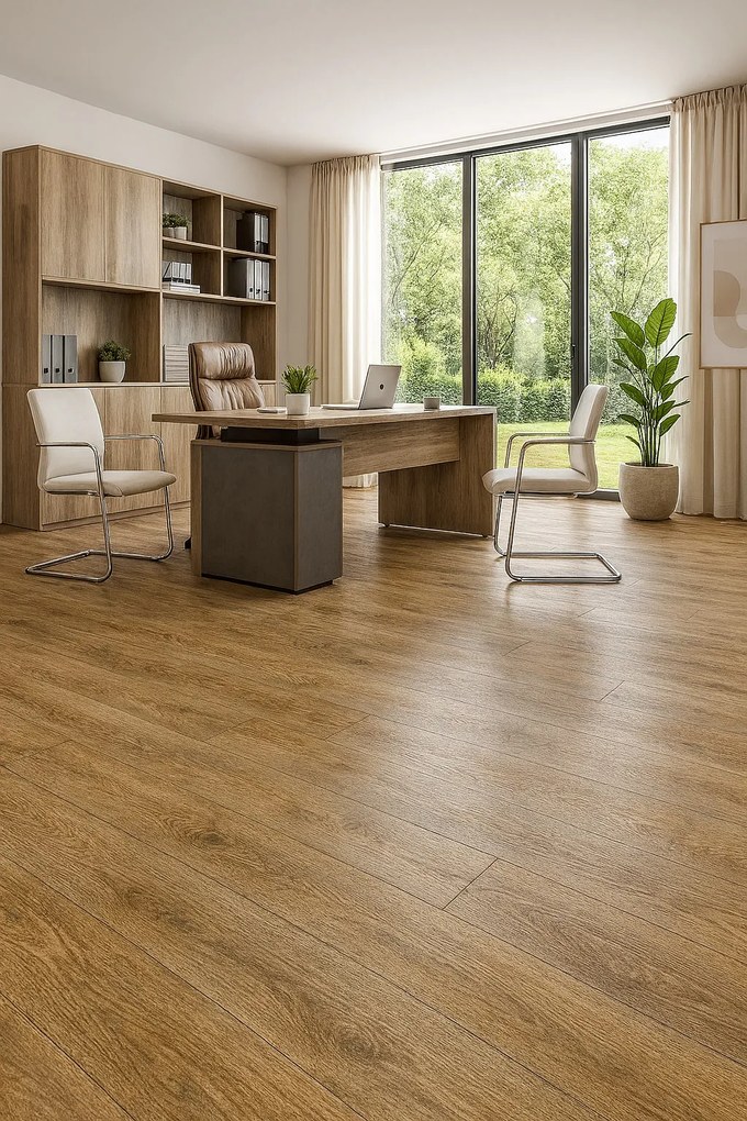 Beauflor, PVC podlaha - lino Ambient Silk Oak 603M - dub, na míru, šíře 3m,4m, hnědá, bez podkladu, chodba / předsíň