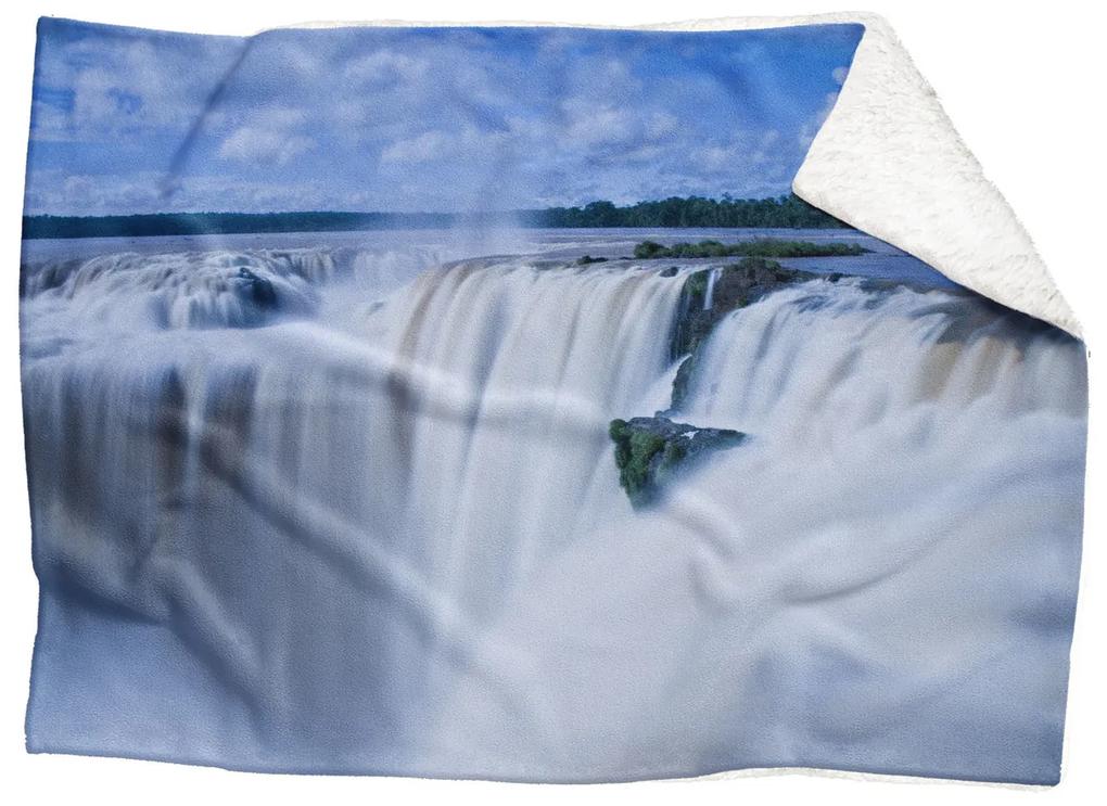 IMPAR Fleecová deka Vodopády 2 150x120 cm (Rozměr : 150 x 120 cm, Podšití beránkem: ANO)