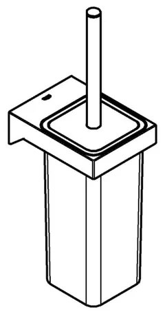 GROHE 40857000 - Souprava na čištění toalety SELECTION CUBE lesklý chrom