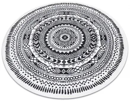 Dywany Luszczow Kulatý koberec FUN Napkin ubrousek - šedá Rozměr koberce: 160 cm KRUH