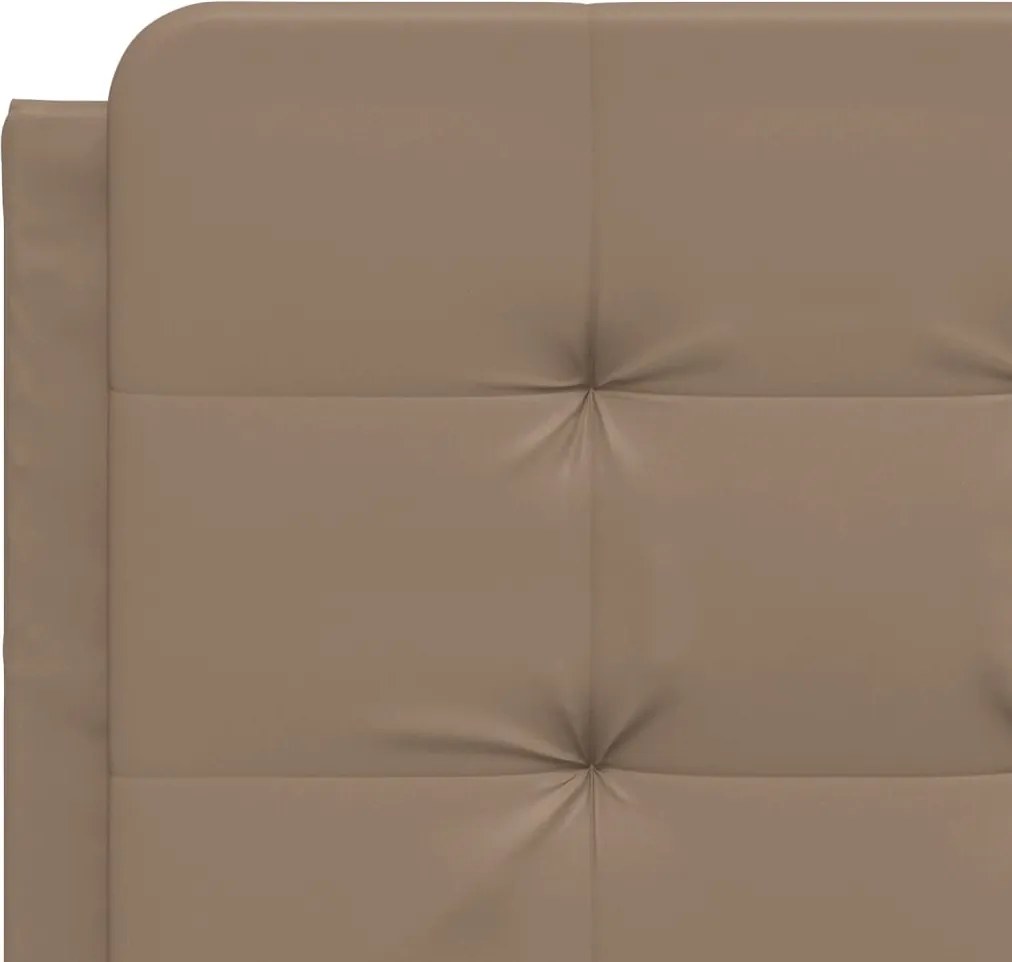 Rám postele bez matrace Zadar cappuccino 140 x 190 cm umělá kůže 3208863