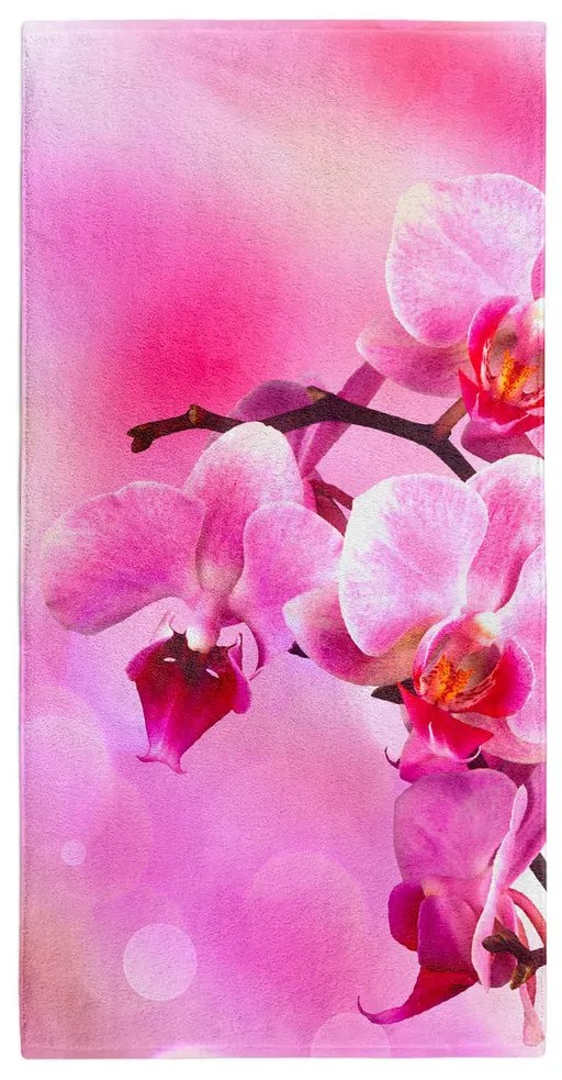 Osuška Orchidej  (Velikost osušky: 100x170cm)