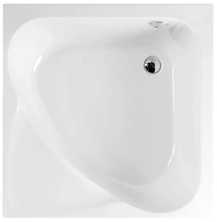 Polysan CARMEN hluboká sprchová vanička, čtverec 90x90x30cm, bílá - 29611