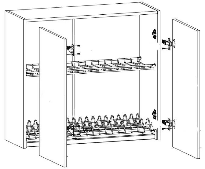 ASPEN gr | horní skříňka G80C | šedá lesk