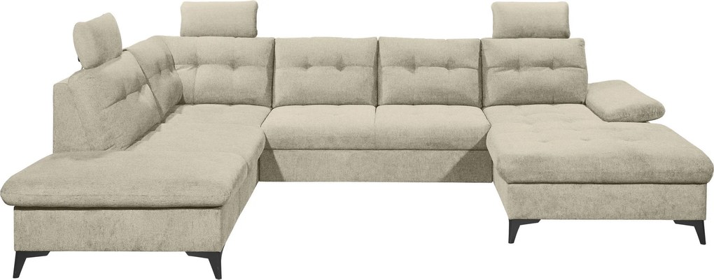XXXLutz SEDACÍ SOUPRAVA, textil, béžová MID.YOU - Sedací soupravy - 002220053714
