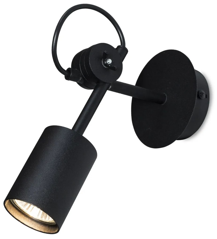 Light for home - Bodové svítidlo 50011 "GLAZE", 1x35W, GU10, Černá