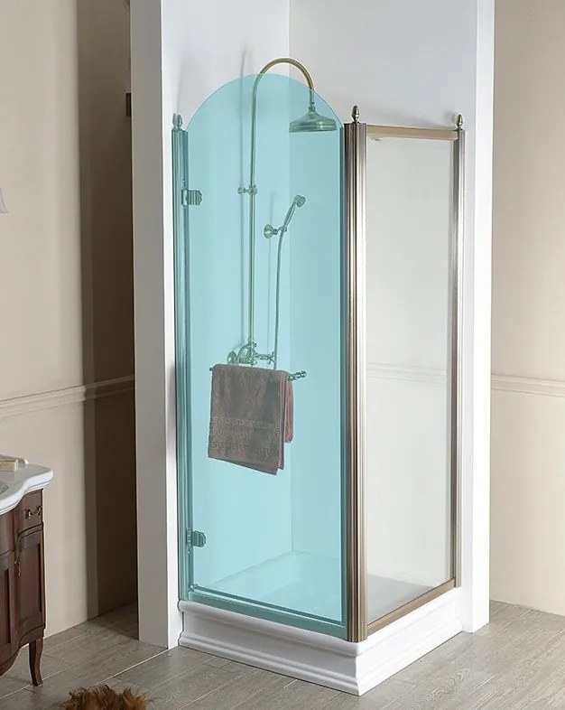 Gelco Gelco, ANTIQUE boční stěna 800mm, čiré sklo, bronz, GQ5680C