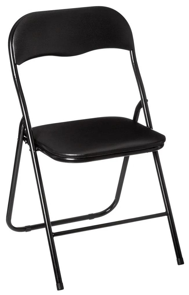 Atmosphera Elegantní černá jídelní židle 44 x 44 x 79,5 cm