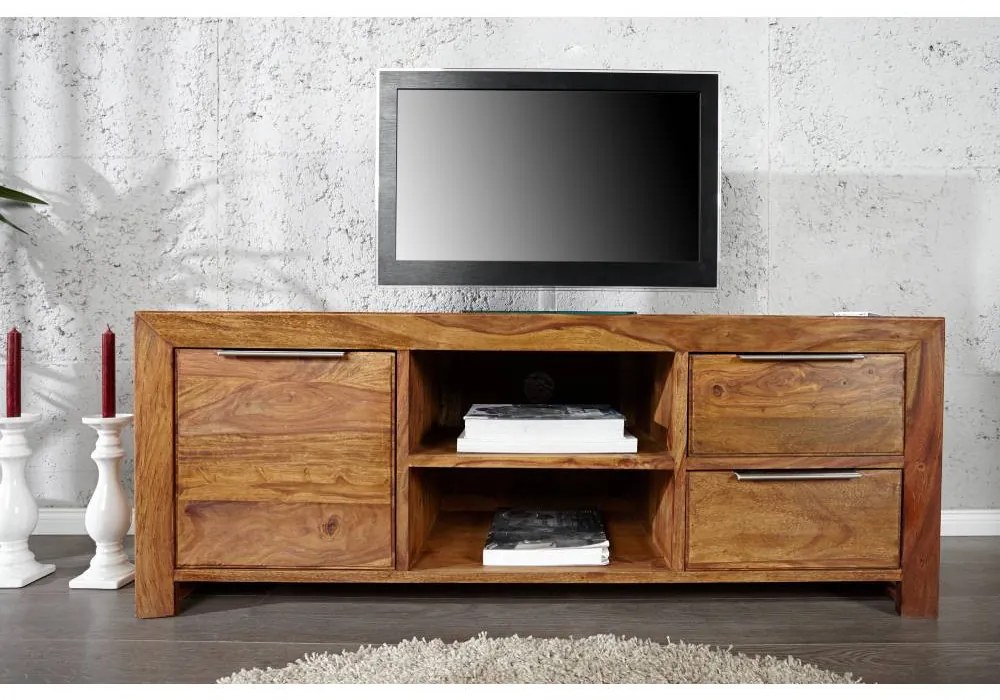 Massive home | TV stolek Makassar Lagos 135 cm masiv Sheesham