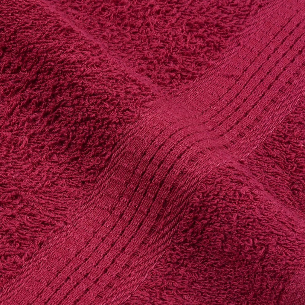 Ručníky pro hosty FROGN 4 ks bordó 30x50 cm 360 g/m² 136732