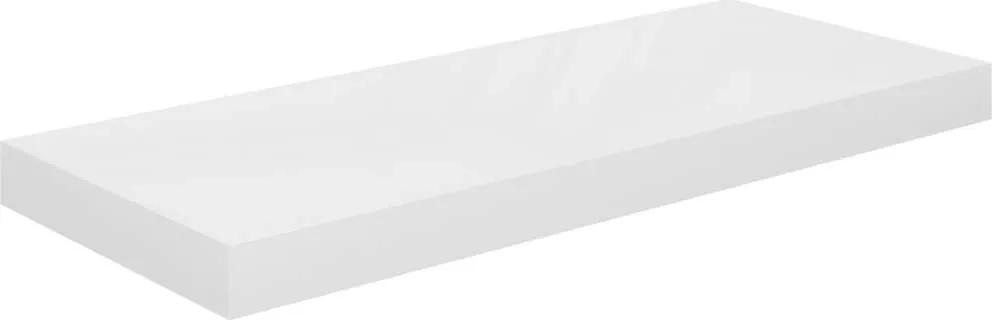 vidaXL Plovoucí nástěnné police 2 ks 60 x 23,5 x 3,8 cm MDF [323749] Barva: bílá s vysokým leskem
