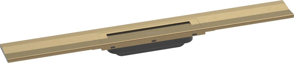 Hansgrohe RainDrain Flex, vrchní sada sprchového žlabu 700, zkracovatelný, pro instalaci ke zdi, kartáčovaný bronz, HAN-56050140