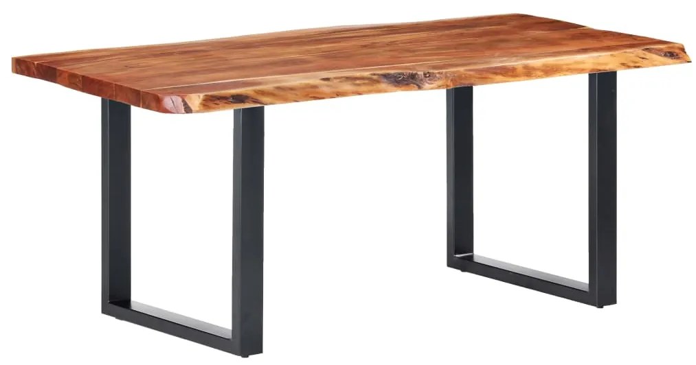 Jídelní stůl Hyder s živými hranami - masivní akáciové dřevo | 200/6 cm