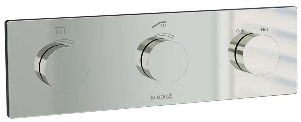 Kludi Tronic - Termostatická baterie pod omítku, pro 2 spotřebiče, chrom 3830005-00