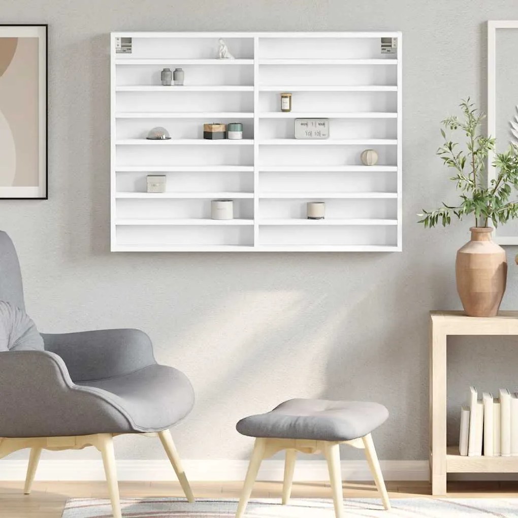vidaXL Vitrína 100 x 8,5 x 75 cm kompozitní dřevo [847936] Barva: kouřový dub