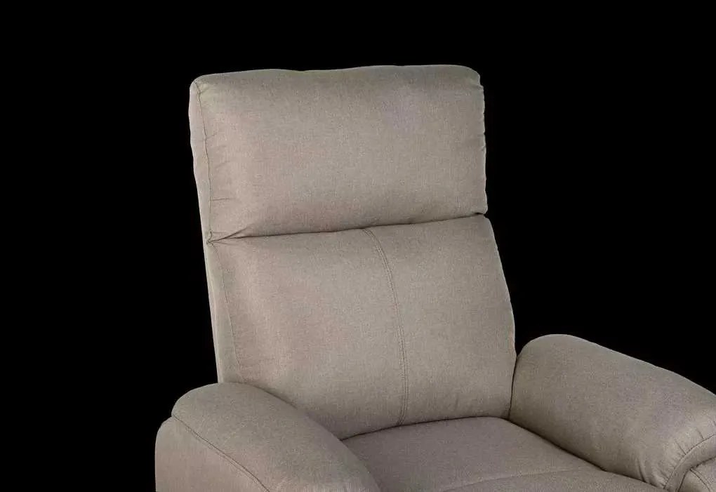 LuxuryForm DESIGN Televizní křeslo CARLOS s polohováním - béžové