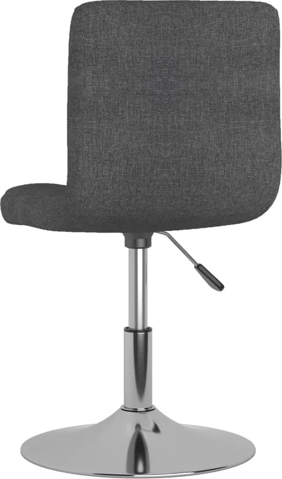 vidaXL Otočná jídelní židle textil [3087470] Barva: Tmavě šedá