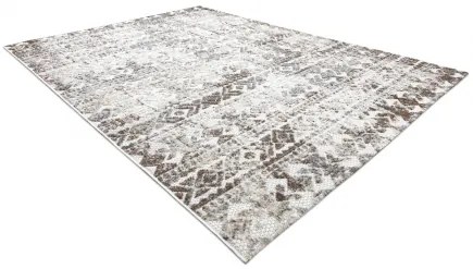 koberec Strukturální SOLE D3732 Aztécký, diamanty ploché tkaní béžo velikost 160x220 cm | krásné koberce cz