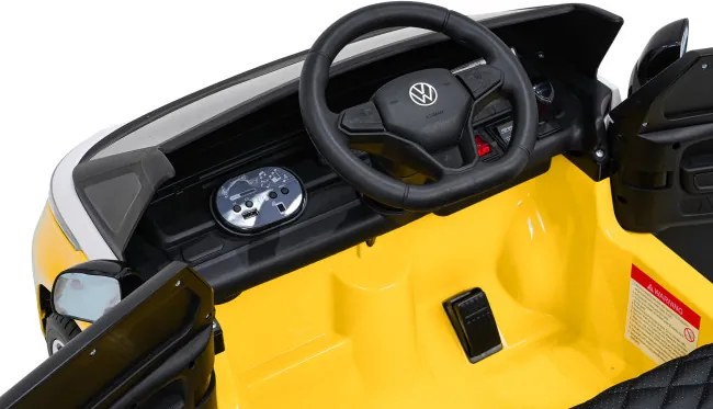 Elektrické autíčko Volkswagen ID BUZZ žluté