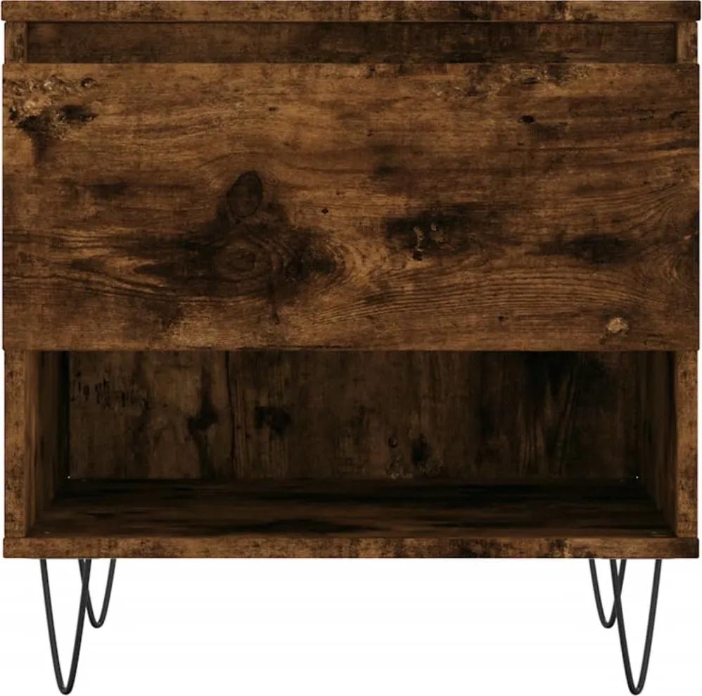 vidaXL Konferenční stolek 50 x 46 x 50 cm kompozitní dřevo [830918] Barva: Černá