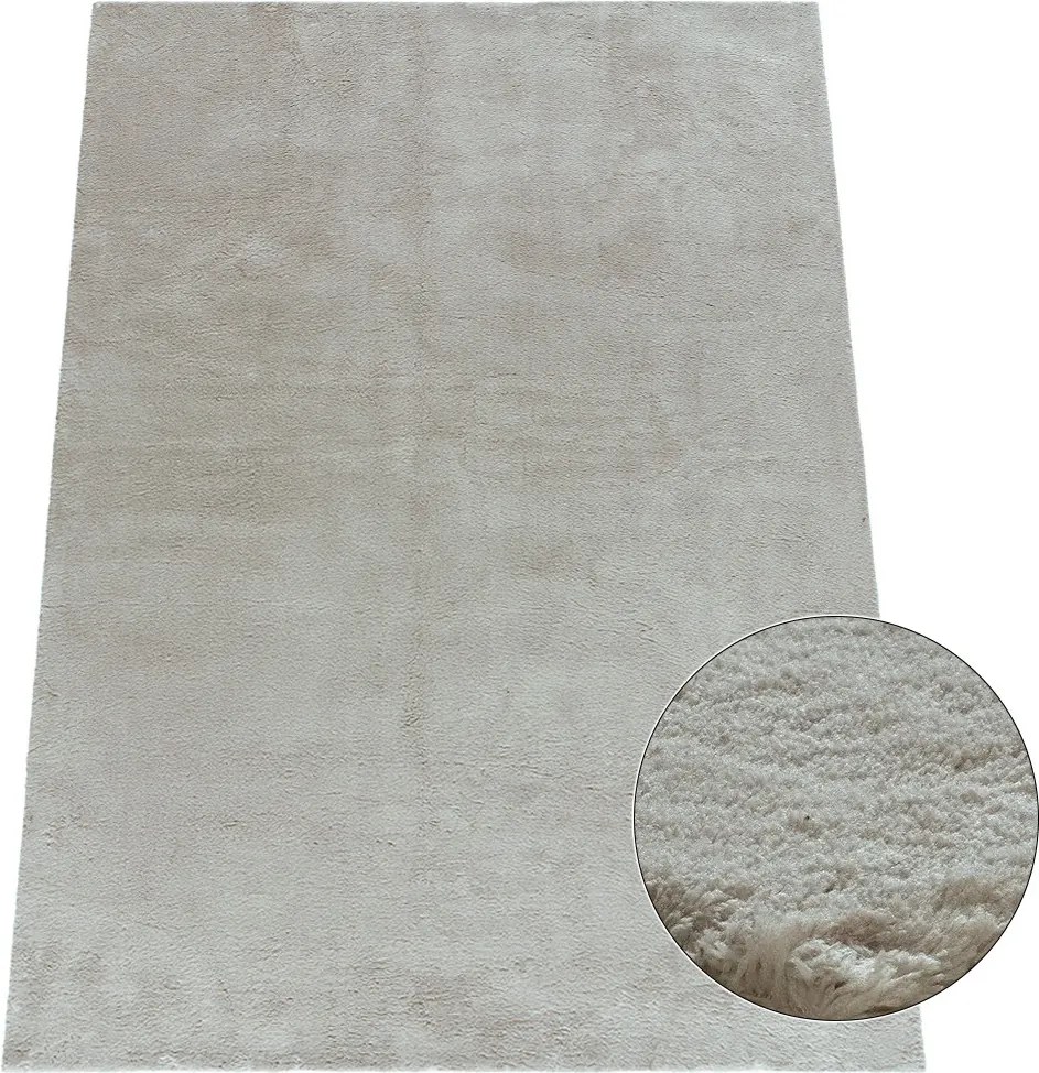 BE Koberec Rabbit 62 BEIGE - béžový obdélníkový Rozměr: 40x60 cm