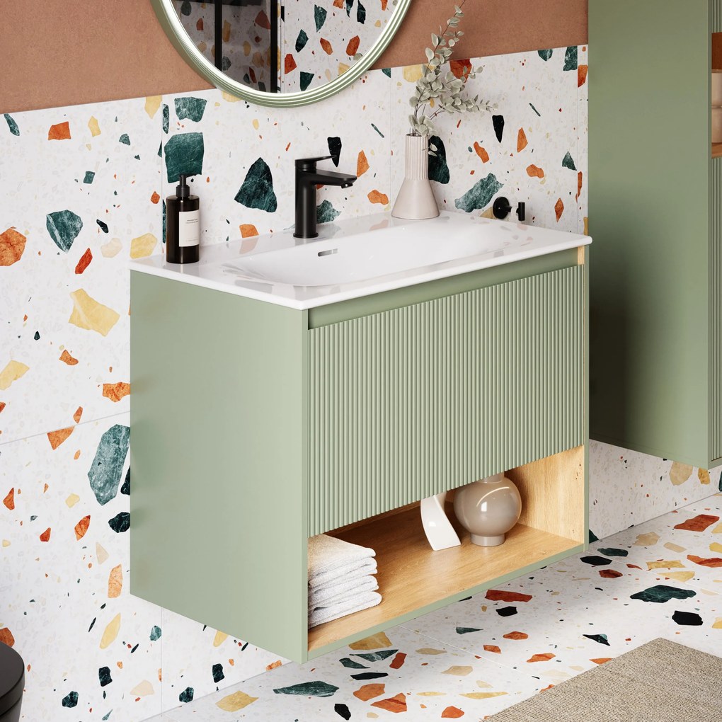 Umyvadlo Duravit s toaletní skříňkou BELDIVO 80 cm