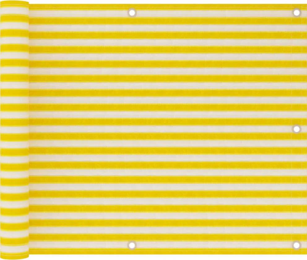 vidaXL Balkónová zástěna 75 x 300 cm HDPE [310836] Barva: Žlutá