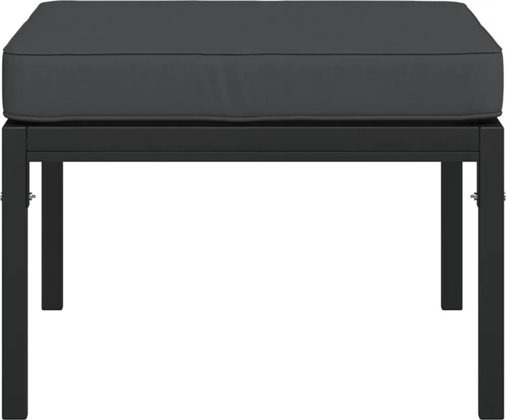 vidaXL Zahradní konferenční stolek 60 x 60 x 35 cm ocel [362719] Barva: Černá