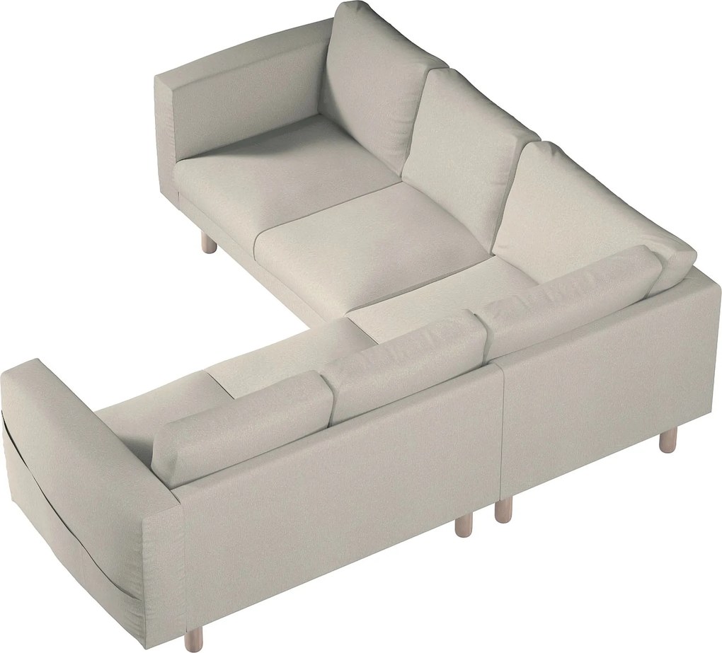 Potah na pohovku IKEA Norsborg rohová 4-místná barva béžová látka pletený vzor