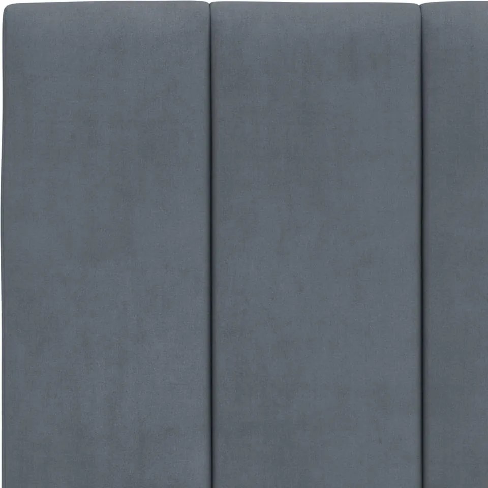 Postel s matrací Hanko tmavě šedá 180 x 200 cm samet 3208611