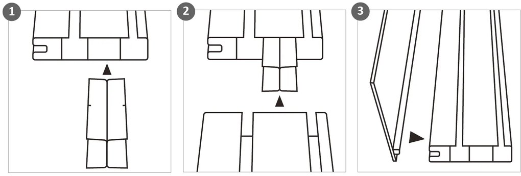Dekodum Stropní kolejnice z PVC dvouřadá bílá s krytem Délka: 160 cm, Typ přichycení: žabky