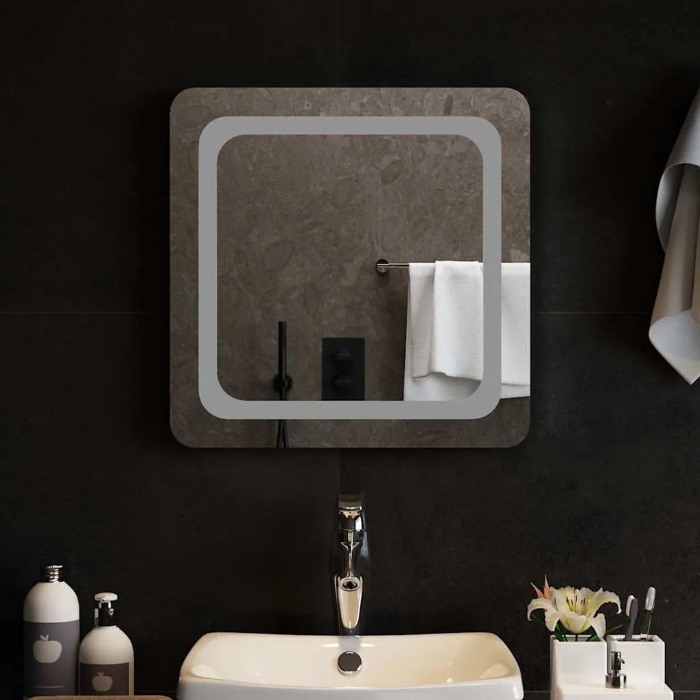 Koupelnové zrcadlo s LED osvětlením 50x50 cm 151777