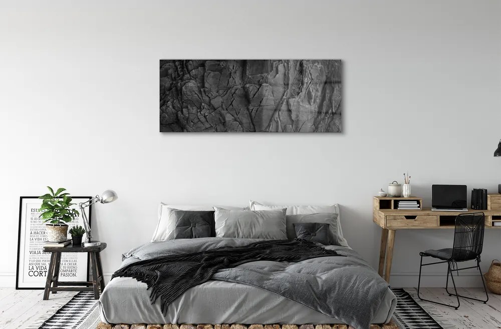 akrylový obraz Kámen struktura abstrakce 120x60 cm