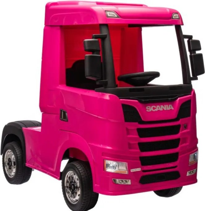LEAN CARS Elektrické auto na baterie Scania 500R HL698 růžové 4x4