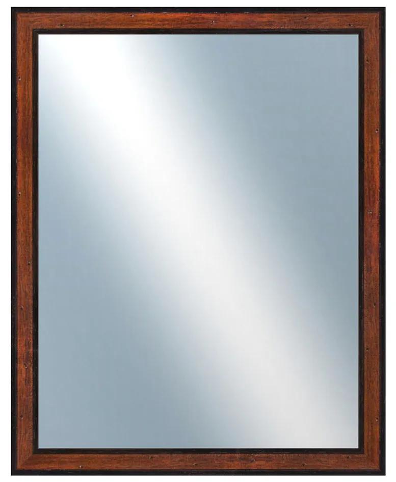 DANTIK - Zarámované zrcadlo - rozměr s rámem cca 40x50 cm z lišty CASTAGNO hnědá (396)