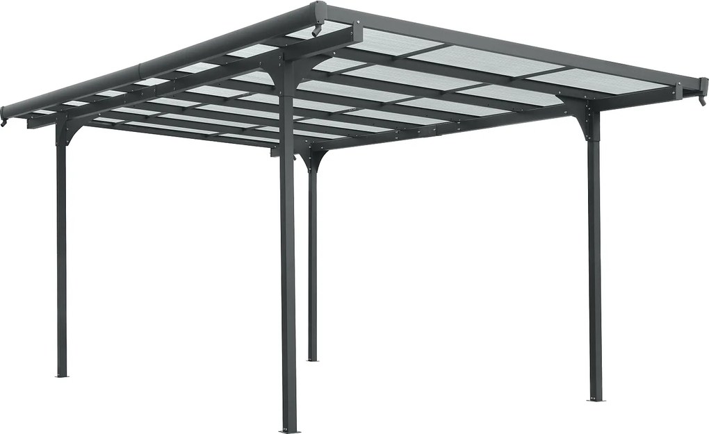 LANIT PLAST, s.r.o. hliníková pergola LANITPLAST ALU 53 antracit + bronz PC LG4121
