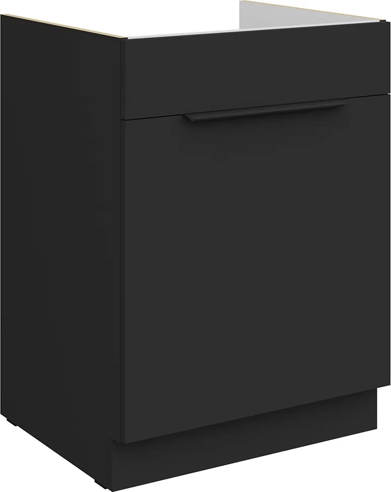 ARIA cc | dolní skříňka 60 ZL 1S dřezová | 60 cm | PREMIUM BOX | černá