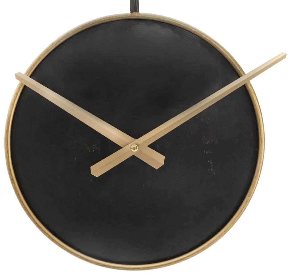 Nástěnné hodiny Mauro Ferretti Optia, 61x4,5x61 cm, černá/zlatá