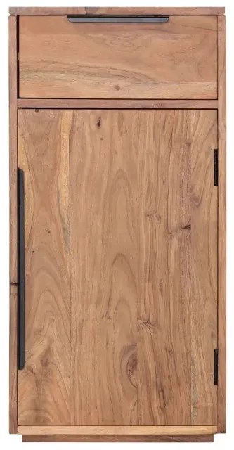 furniture-nabytek.cz - Masivní komoda Auckmore z akáciového dřeva, lakovaná, hnědá