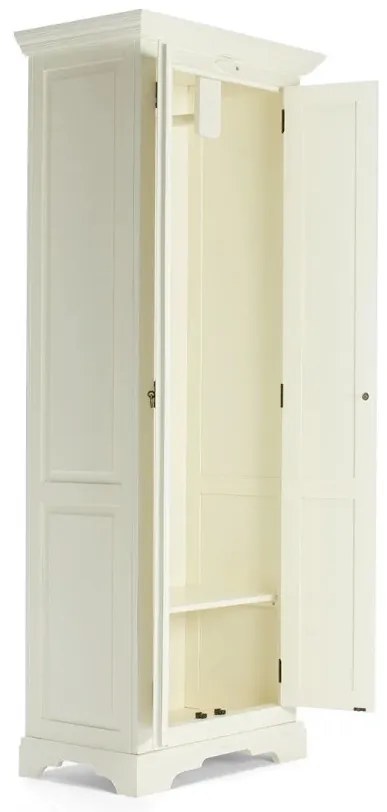 furniture-nabytek.cz - Masivní šatní skříň Catello z borovice a MDF, lakovaná, bílá