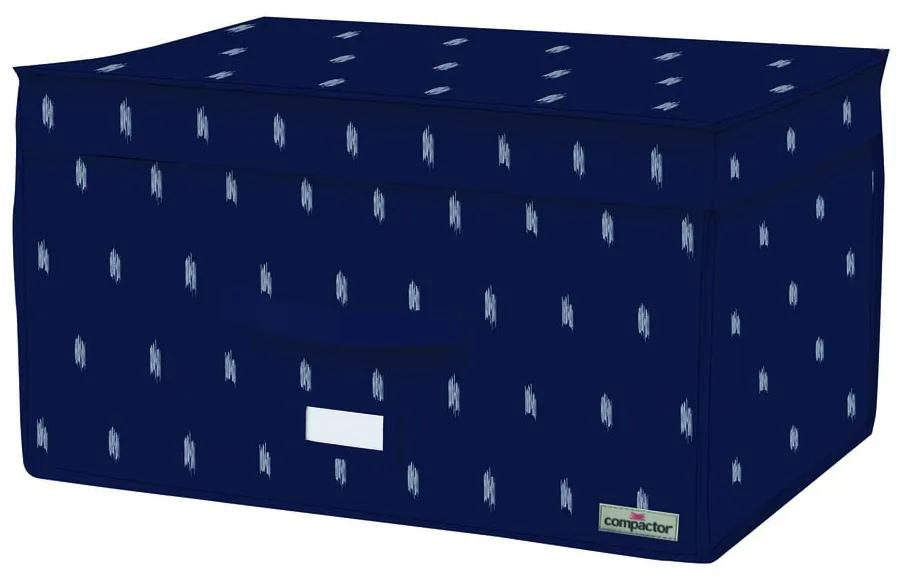 Tmavě modrý úložný box Compactor Trunk Kasuri, 150 l