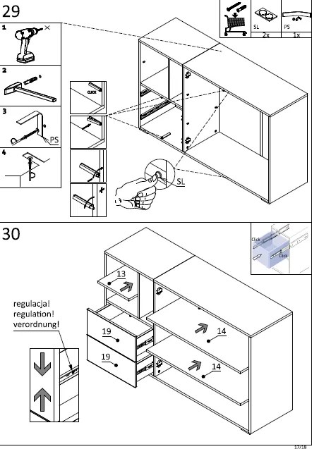 Jurek Komoda velká LORIN R7 Kombinace barev: KAŠMÍR + MOŘSKÁ MODRÁ