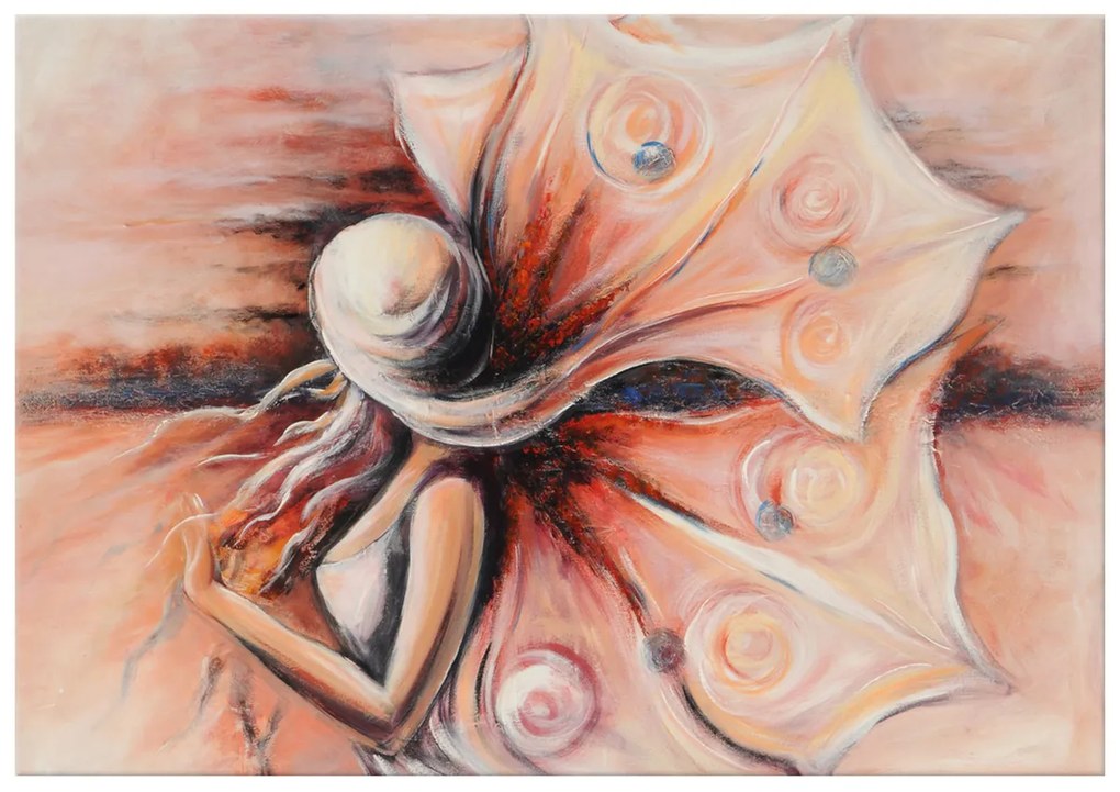 Gario Ručně malovaný obraz Tajemná neznámá Rozměry: 120 x 80 cm