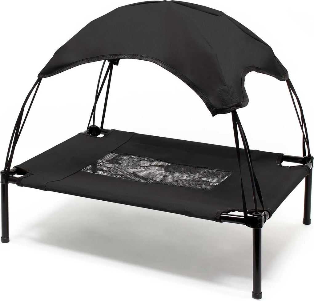 Lehátko pro psa fudajo – 76 × 60 × 16 cm, 25 kg, černá (61143)